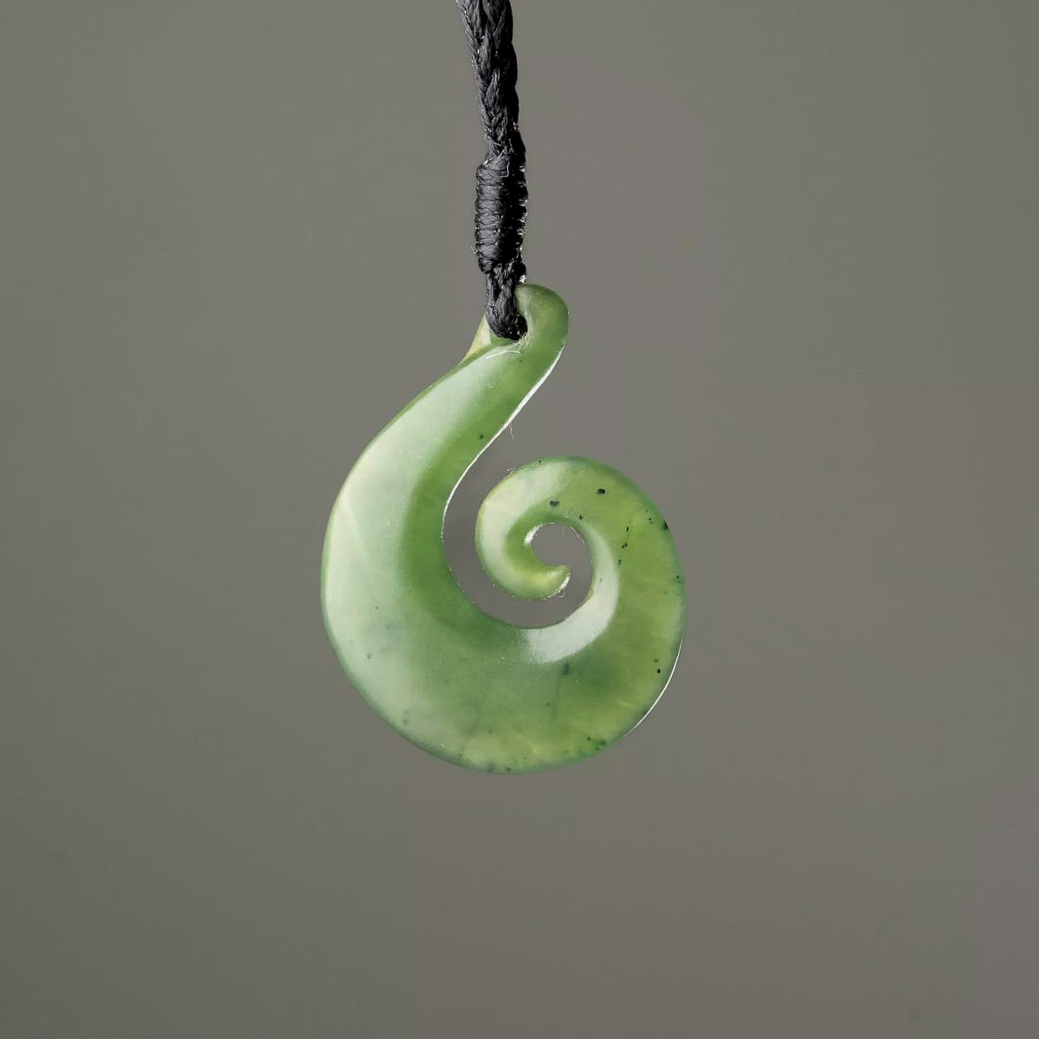 Koru Hei Matau, Matte | Buy Hei Matau Pounamu | Arrowtown Stonework