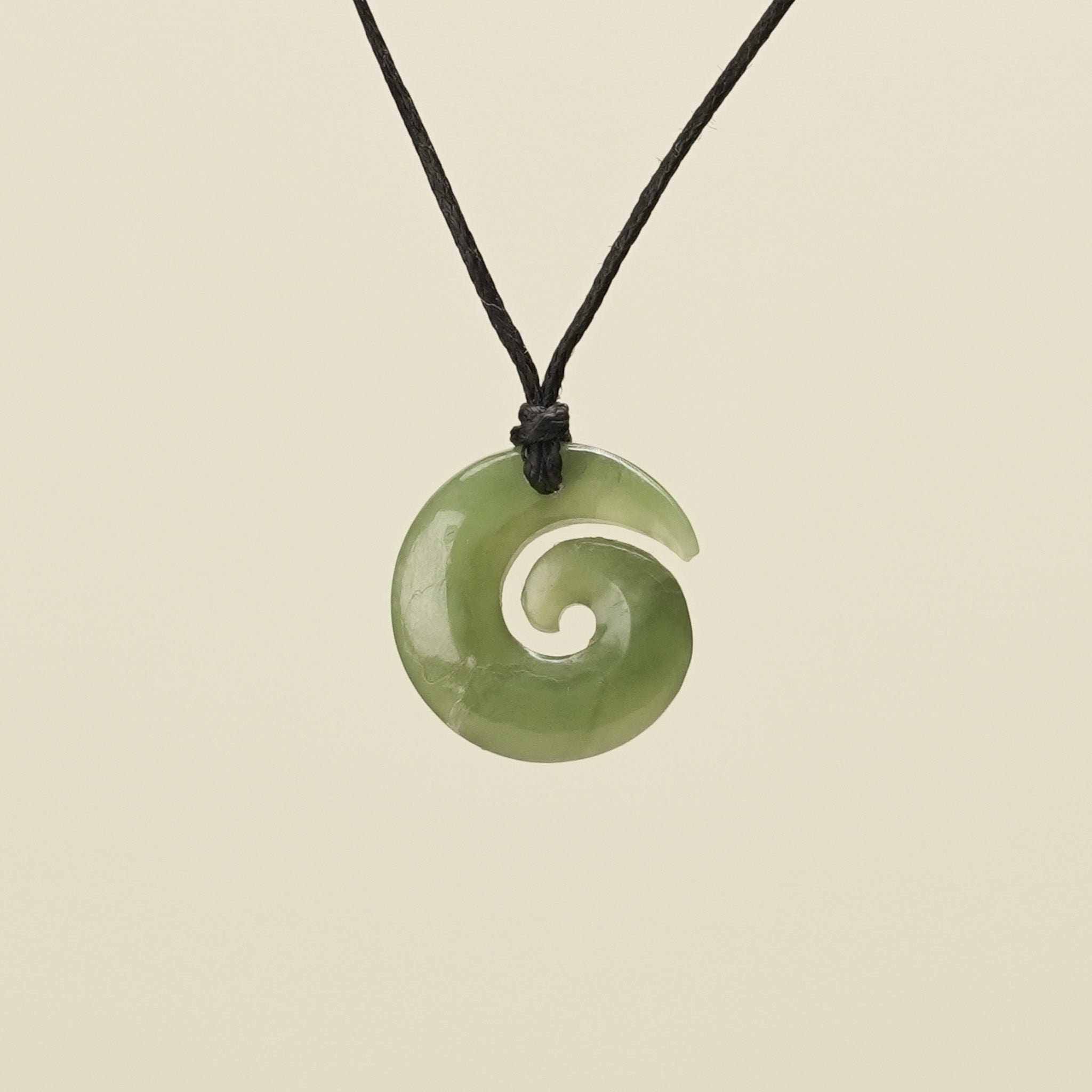 Extra Small Greenstone Koru Pendant – Arrowtown Stonework