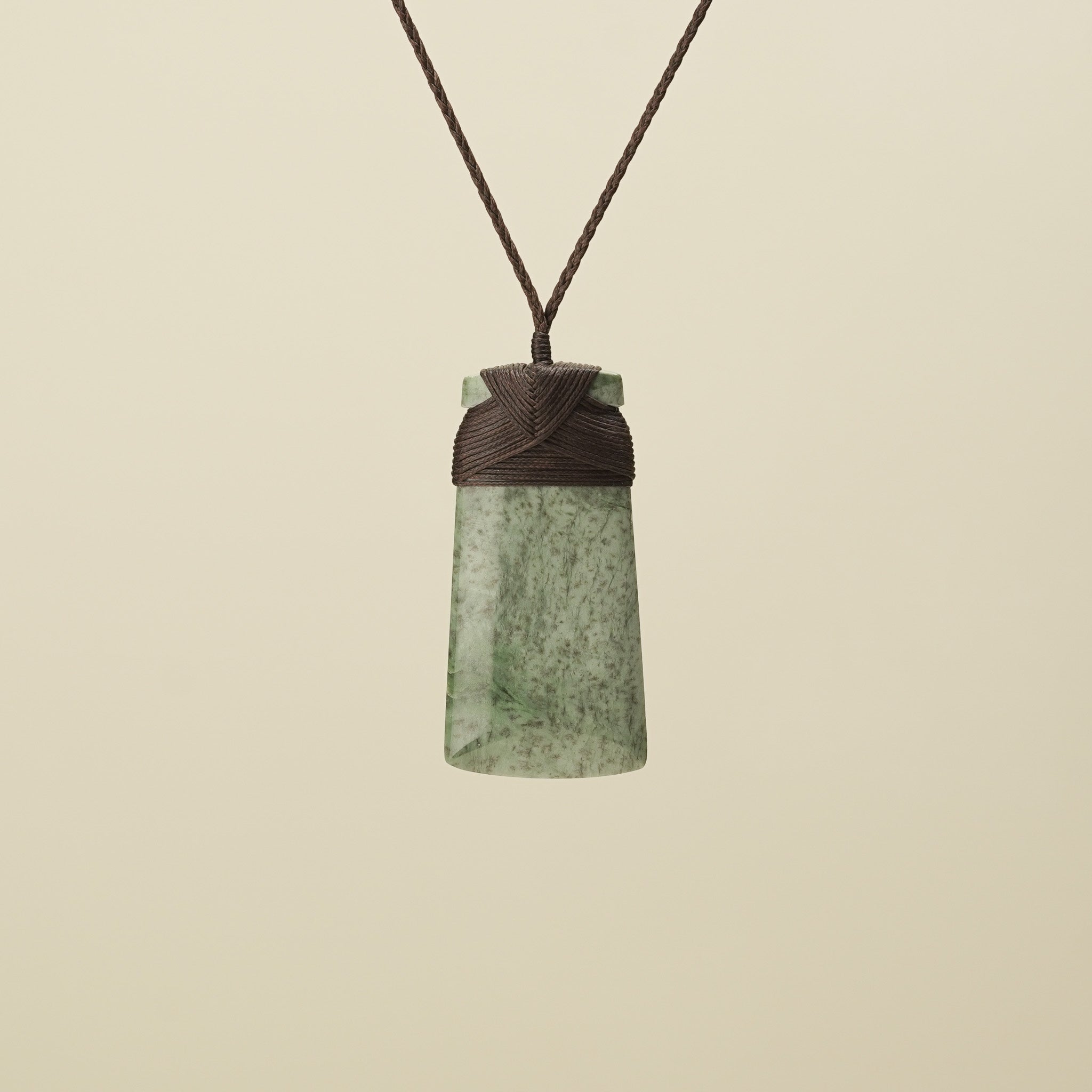 Extra Large Inanga Pounamu Toki Brown Binding – Arrowtown Stonework
