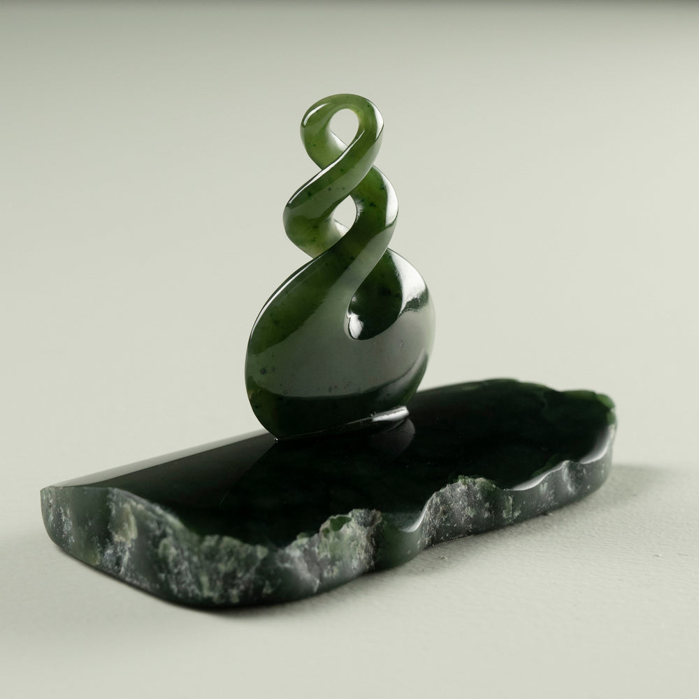 Greenstone Ornaments On Base | Arrowtown Stonework